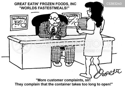 Frozen Meal Cartoons and Comics - funny pictures from CartoonStock