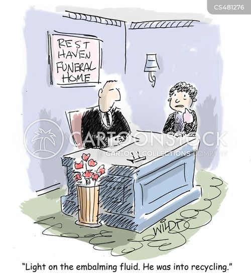 Embalming Fluid Cartoons and Comics - funny pictures from CartoonStock