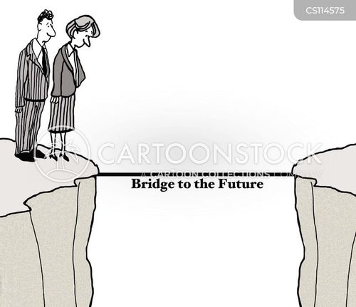 Technology Bridge Cartoons and Comics - funny pictures from CartoonStock