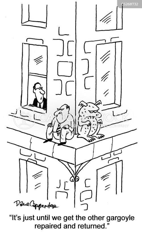 Gargoyle Cartoons and Comics - funny pictures from CartoonStock