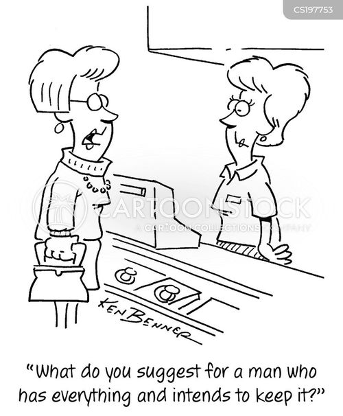 Shop Assistant Cartoons and Comics - funny pictures from CartoonStock