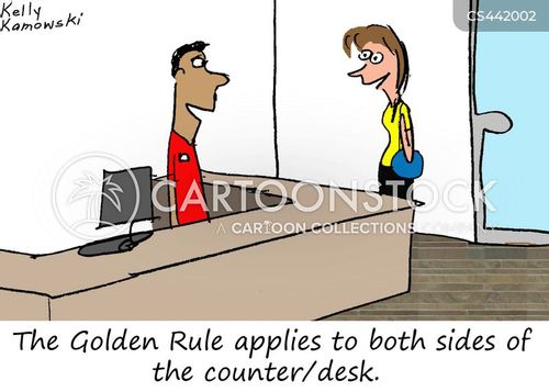 Golden Rule Cartoons and Comics - funny pictures from CartoonStock
