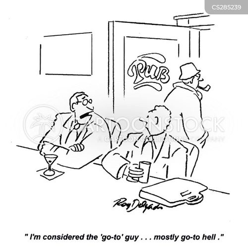 Go To Guy Cartoons and Comics - funny pictures from CartoonStock