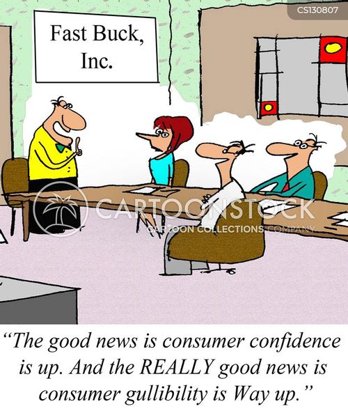 Customer Confidence Cartoons and Comics - funny pictures from CartoonStock
