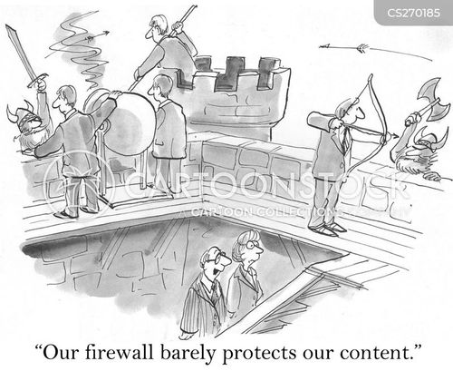 Firewall Cartoons and Comics - funny pictures from CartoonStock