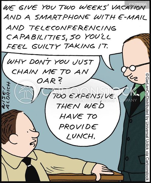 Two-week Vacation Cartoons and Comics - funny pictures from CartoonStock