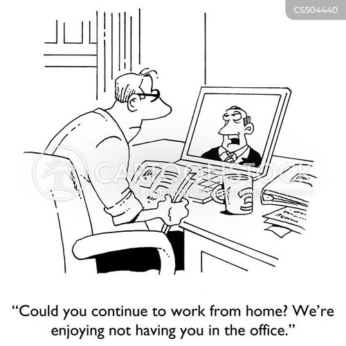 Remote Worker Cartoons and Comics - funny pictures from CartoonStock