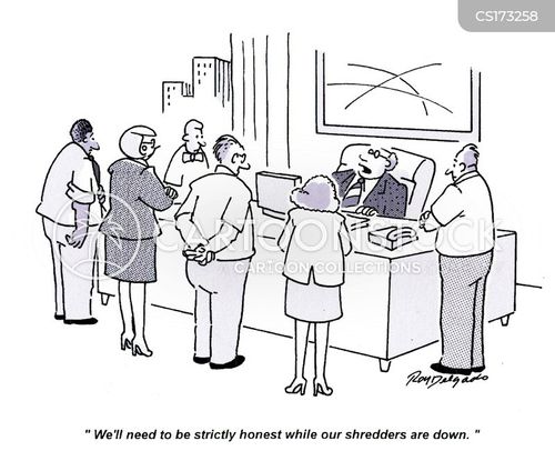 Paper Shredder Cartoons and Comics - funny pictures from CartoonStock