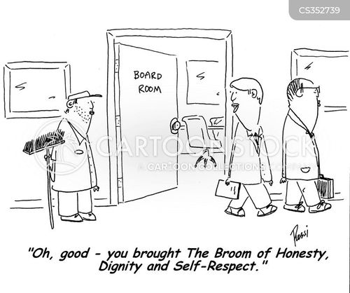 Self-respect Cartoons and Comics - funny pictures from CartoonStock