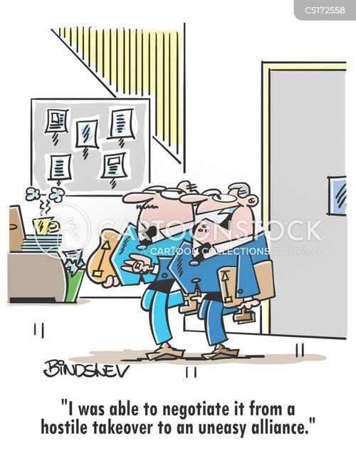 Business Merger Cartoons and Comics - funny pictures from CartoonStock