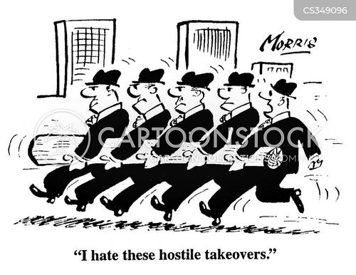Hostile Takeover Cartoons and Comics - funny pictures from CartoonStock