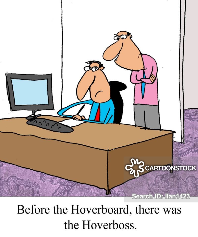 Hovering Bosses Cartoons and Comics - funny pictures from CartoonStock