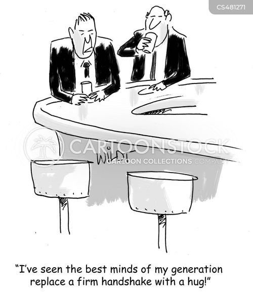 Handshake Cartoons and Comics - funny pictures from CartoonStock