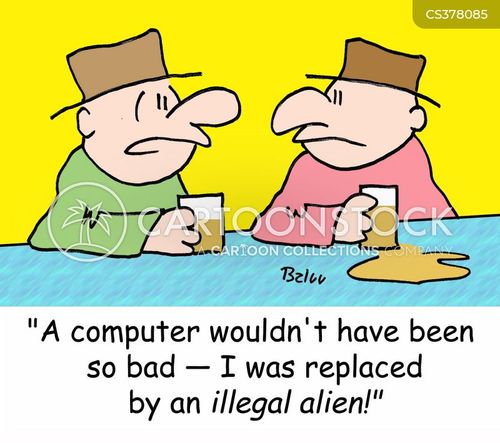 Immigration Quotas Cartoons and Comics - funny pictures from CartoonStock