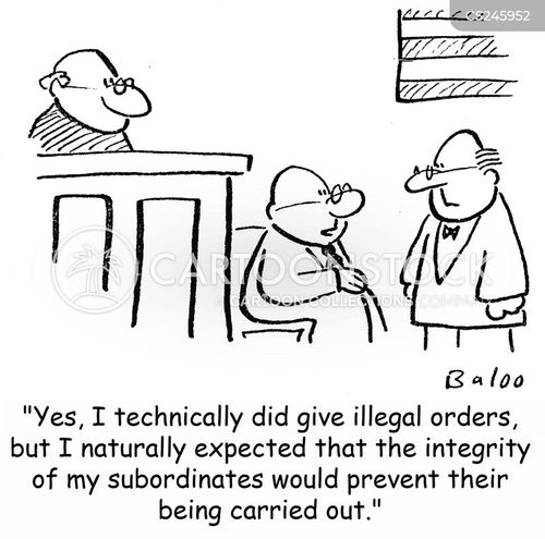 Illegal Orders Cartoons and Comics - funny pictures from CartoonStock