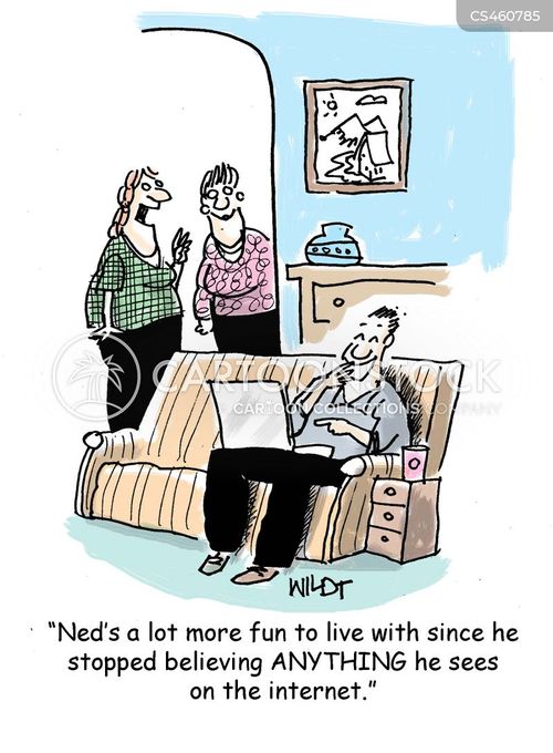 Internet Skepticism Cartoons and Comics - funny pictures from CartoonStock