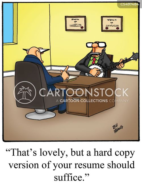 Padding Your Resume Cartoons and Comics - funny pictures from CartoonStock