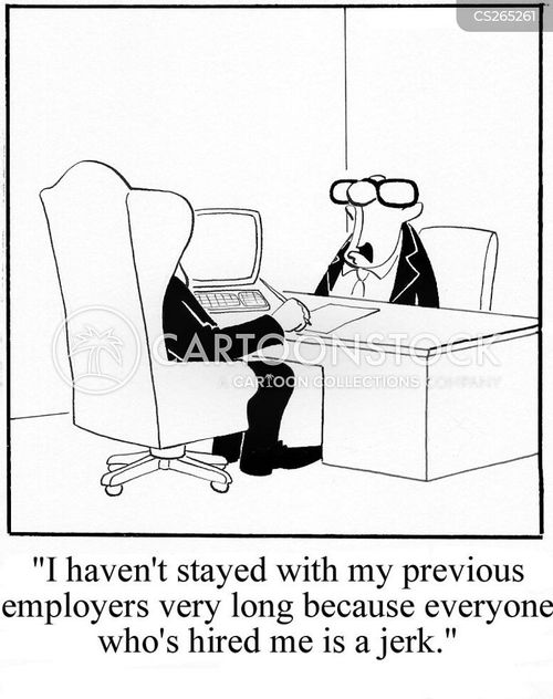 Previous Job Cartoons and Comics - funny pictures from CartoonStock