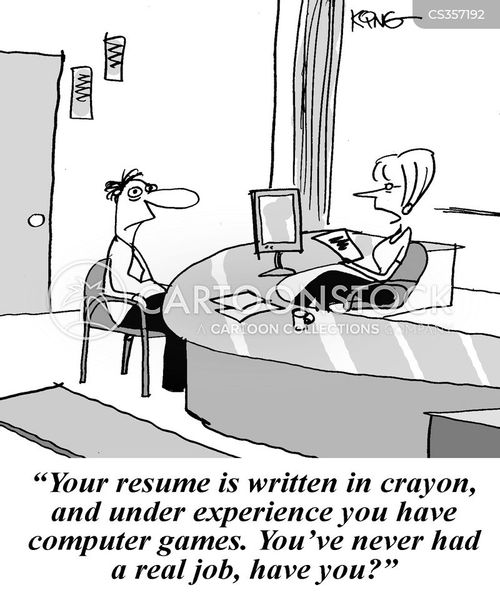 Job Experience Cartoons and Comics - funny pictures from CartoonStock