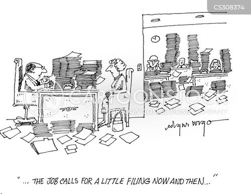 Lot Of Filing Cartoons and Comics - funny pictures from CartoonStock