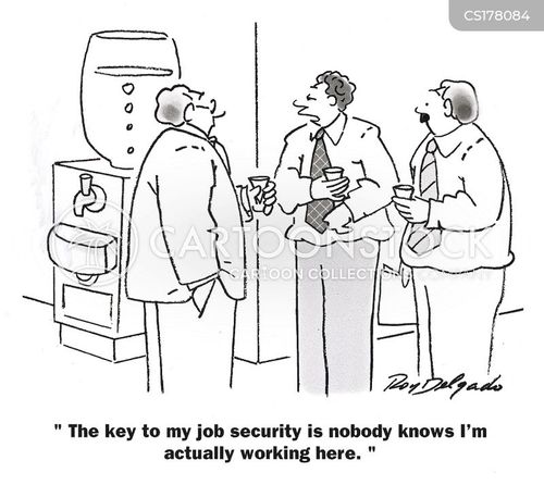 Job Security Cartoons and Comics - funny pictures from CartoonStock