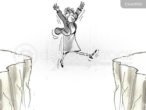 Leap Of Faith Cartoons and Comics - funny pictures from CartoonStock