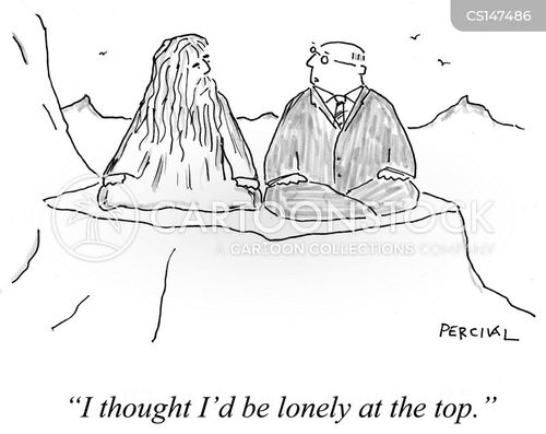 Lonely At The Top Cartoons and Comics - funny pictures from CartoonStock