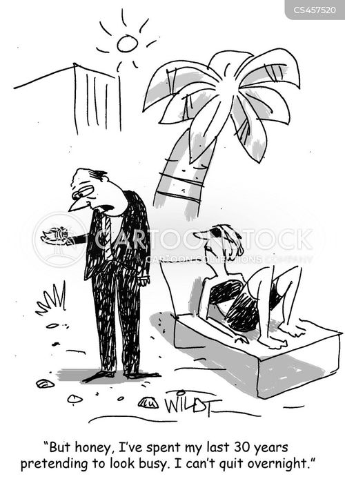 Looking Busy Cartoons and Comics - funny pictures from CartoonStock