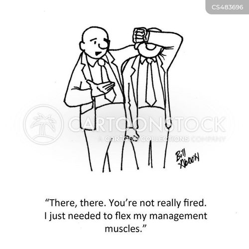 Management Muscles Cartoons and Comics - funny pictures from CartoonStock