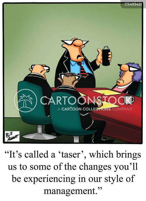 Taser Cartoons and Comics - funny pictures from CartoonStock