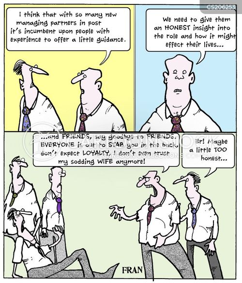 Backstabbing Cartoons and Comics - funny pictures from CartoonStock