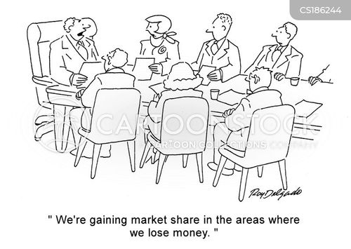 Market Share Cartoons and Comics - funny pictures from CartoonStock