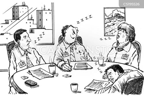 Cartoons und Karikaturen mit Schnarchen