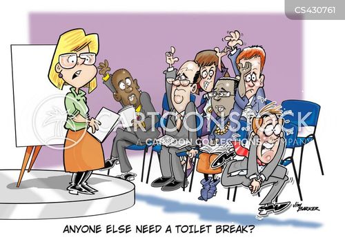 Bathroom Break Cartoons and Comics - funny pictures from CartoonStock