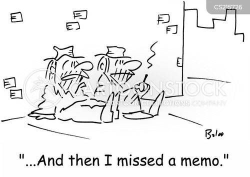 Missed The Memo Cartoons and Comics - funny pictures from CartoonStock