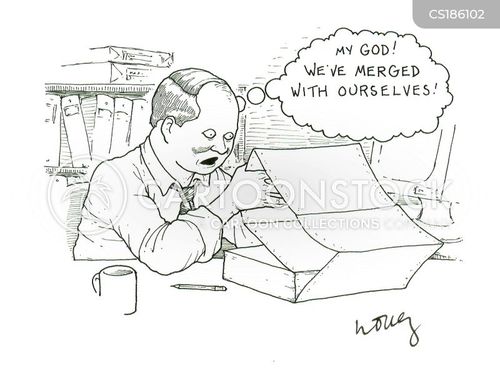 Business Merging Cartoons and Comics - funny pictures from CartoonStock