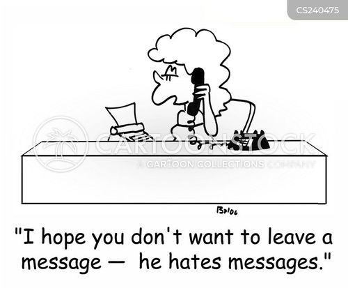 Leaving A Message Cartoons and Comics - funny pictures from CartoonStock
