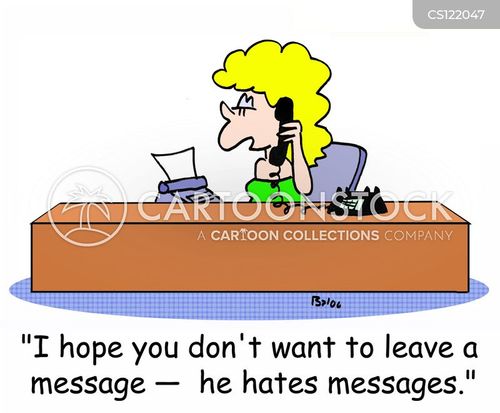 Leaving A Message Cartoons and Comics - funny pictures from CartoonStock