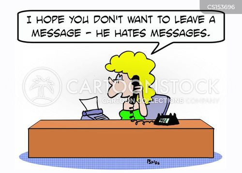Leaving A Message Cartoons and Comics - funny pictures from CartoonStock