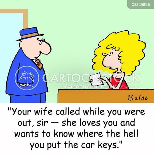 Lost Keys Cartoons and Comics - funny pictures from CartoonStock
