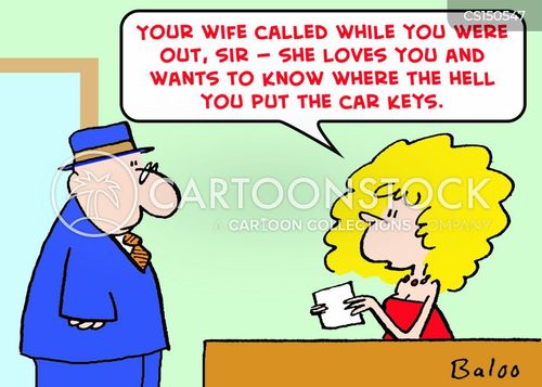 Lost Car Keys Cartoons and Comics - funny pictures from CartoonStock