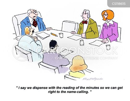 Name Caller Cartoons and Comics - funny pictures from CartoonStock