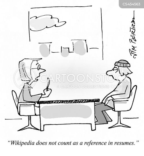 Reference Check Cartoons and Comics - funny pictures from CartoonStock