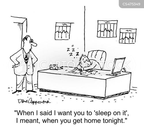 Sleeping On It Cartoons and Comics - funny pictures from CartoonStock