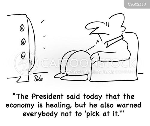 Picking Scabs Cartoons and Comics - funny pictures from CartoonStock