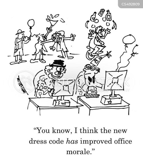 Workplace Dress Code Cartoons and Comics - funny pictures from CartoonStock