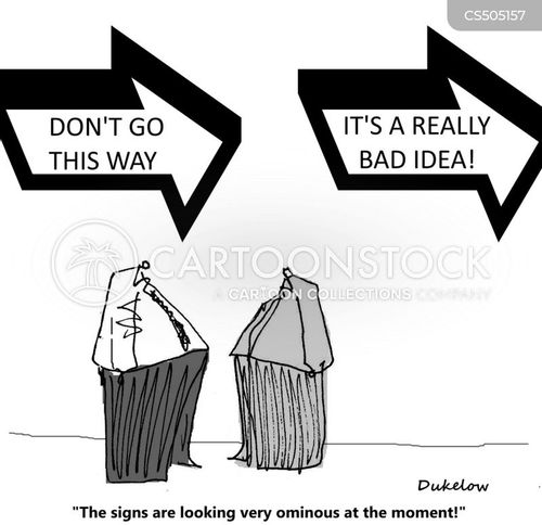 Omen Cartoons and Comics - funny pictures from CartoonStock