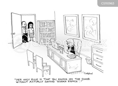 Open Door Policy Cartoons and Comics - funny pictures from CartoonStock