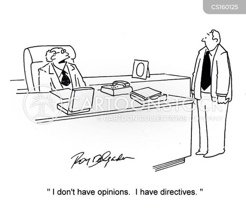 Directives Cartoons and Comics - funny pictures from CartoonStock