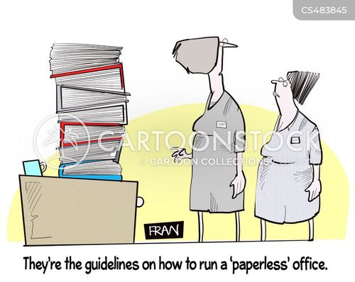Paper Less Office Cartoons and Comics - funny pictures from CartoonStock